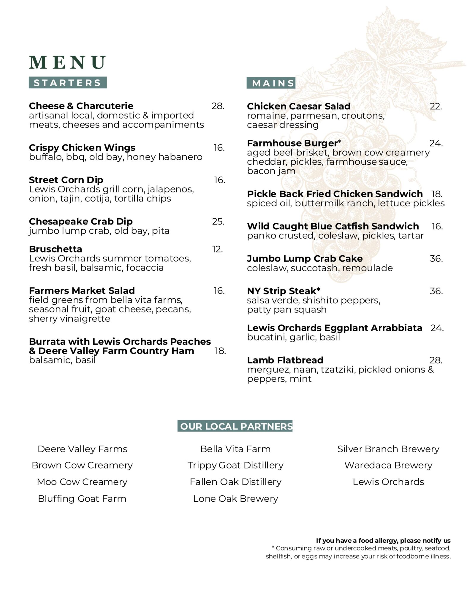 The Farmhouse Bistro - The Crossvines - Poolesville, MD